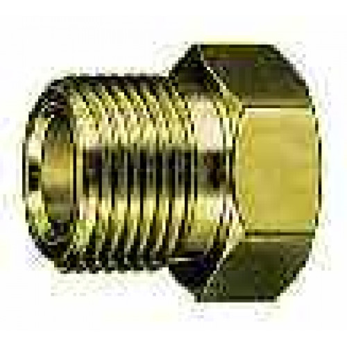 CGA-680 Nitrogen Nut Brass, 1/4" Male RH Ext Thread | Hose Manufacturing