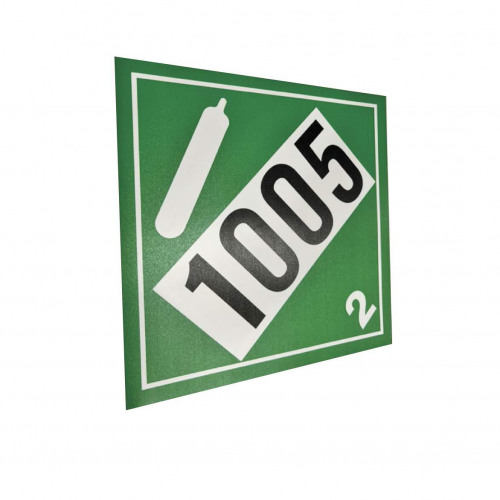 Hazmat Placard Magnetic UN1005 Non-Flammable Gas Graphic, Class 2 ...