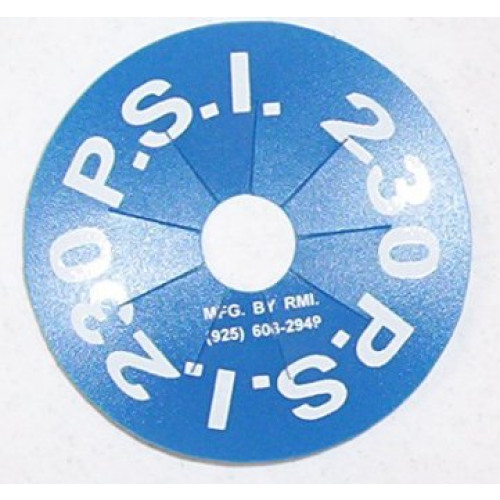 Dewar Safety Disk 230 PSI - Blue - Pack of 50 | Ratermann Manufacturing Inc
